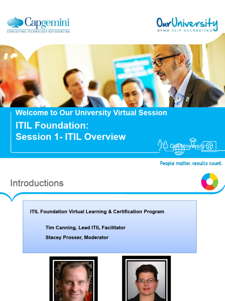 ITIL Foundation - Session 1 - Overview - Updated | PDF | It Service Management | Customer