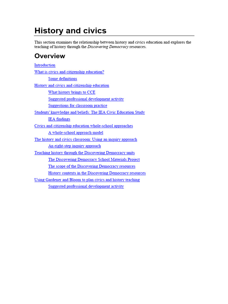 Civics | PDF | Teachers | Knowledge