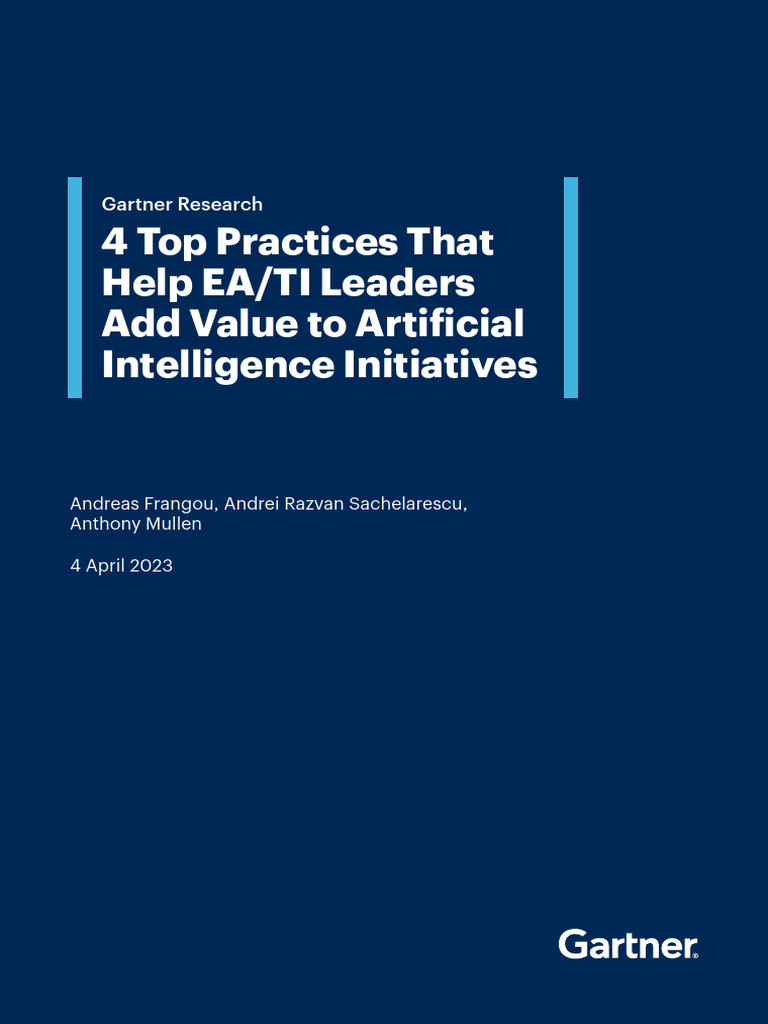 GARTNER 00784318-4-ea-practices-that-add-value-to-ai-initiatives | PDF | Artificial Intelligence ...
