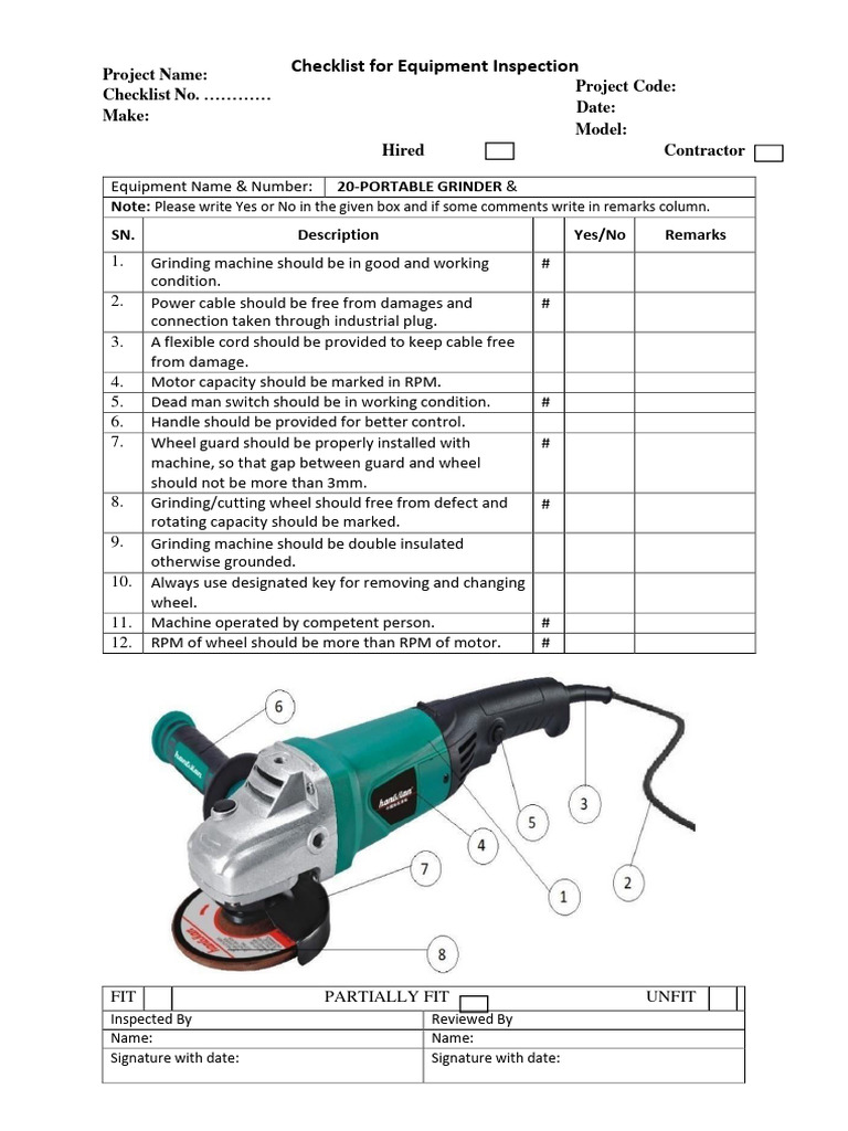 HSE Cheklists - 230827 - 094034-45 | PDF