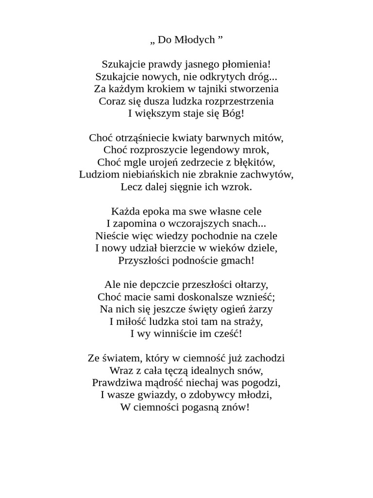 Adam Asnyk | PDF