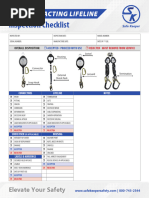 Self Retracting Lifeline Checklist | PDF
