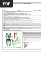 Safety Harness Inspection Guide | PDF