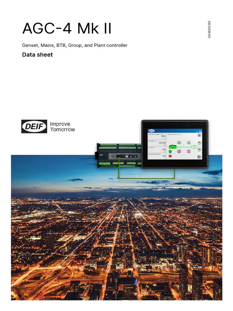 Agc 4 MK II Data Sheet 4921240614 Uk | PDF | Mains Electricity | Byte
