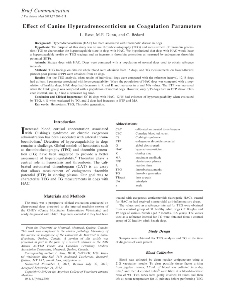Rose 2012 | PDF | Coagulation | Medical Specialties