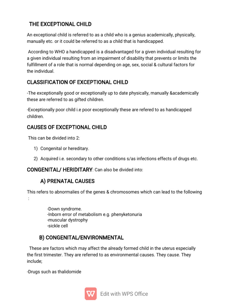 The Exceptional Child_093328 | PDF | Intellectual Disability | Disability