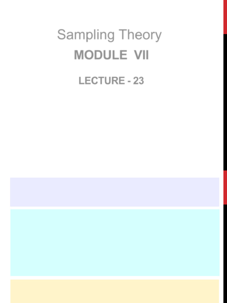 Varying Probability Sampling | PDF | Sampling (Statistics) | Estimator