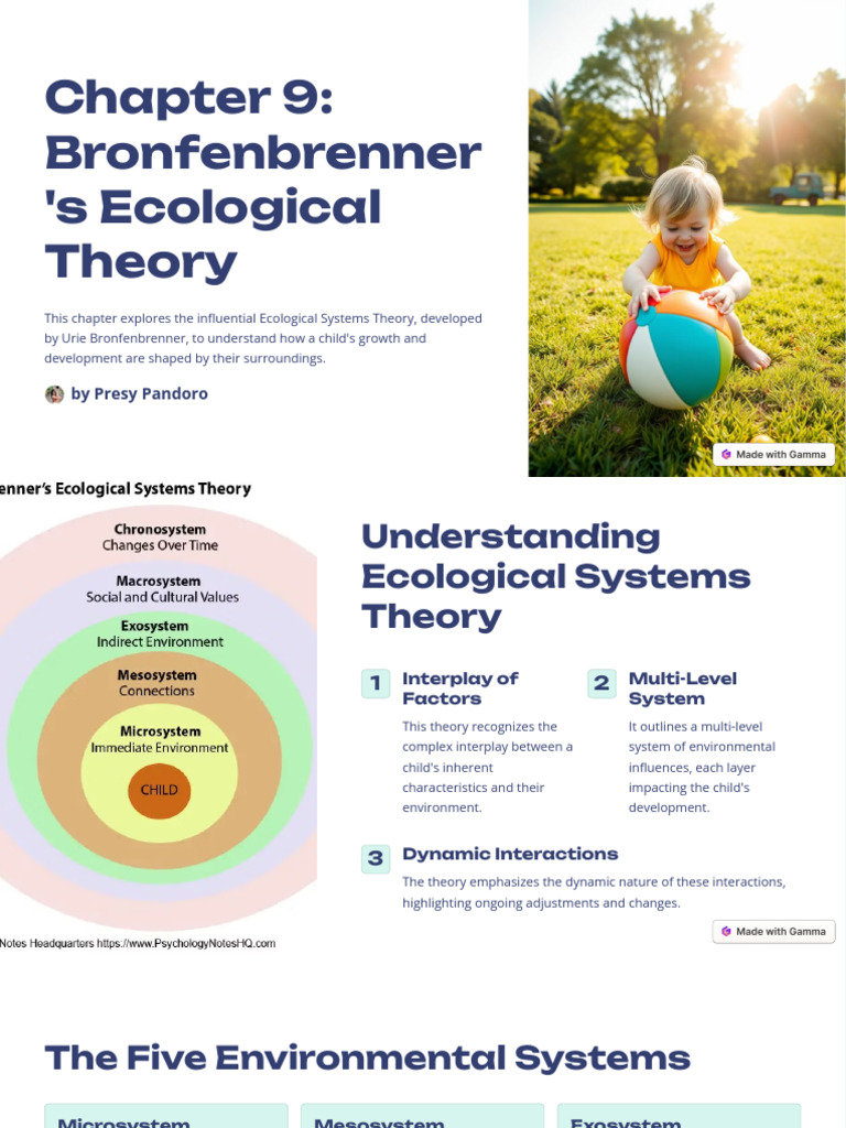 Chapter 9 Bronfenbrenners Ecological Theory | PDF | Adolescence | Human ...