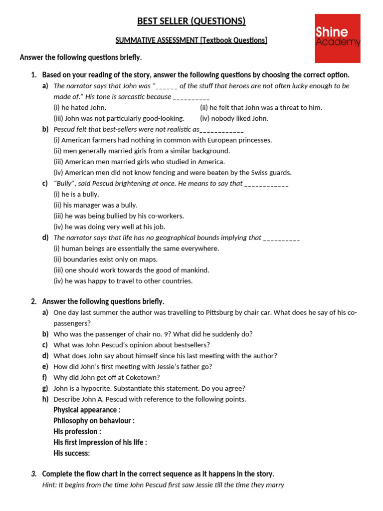 Best Seller Questions | PDF