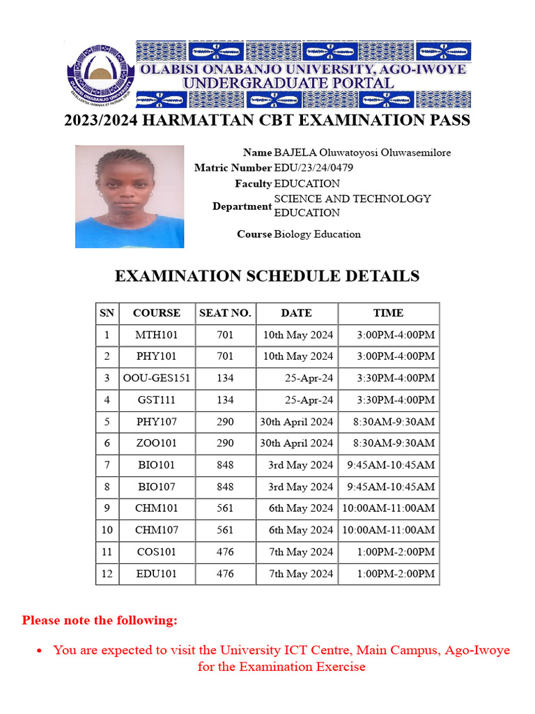 Examination Pass | PDF