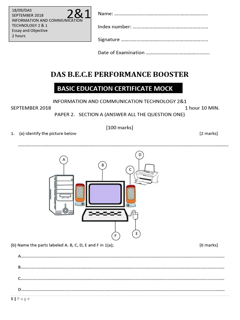 Sept Mock Ict | PDF | Computer Monitor | Computer File Sept Mock Ict | PDF | Computer Monitor | Computer File