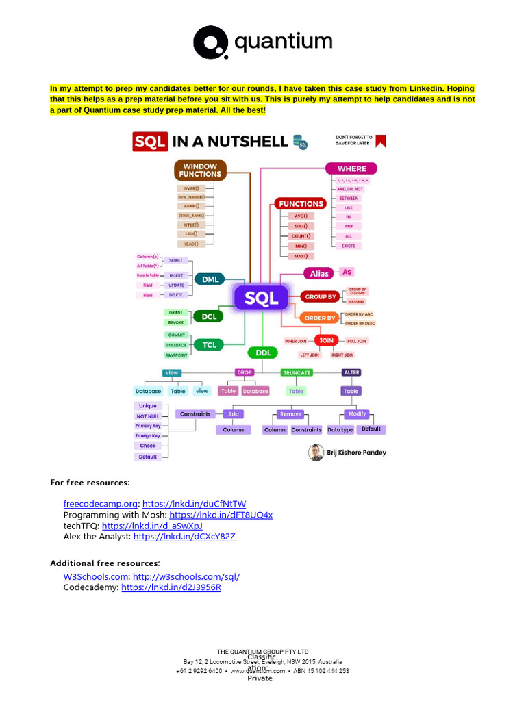 Analytics - Technical Interview prep | PDF | Sql | Computing