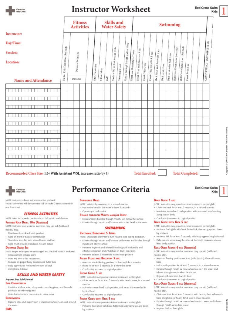 Swim Kids Worksheet 1-10 | PDF | Swimming | Anatomical Terms Of Motion