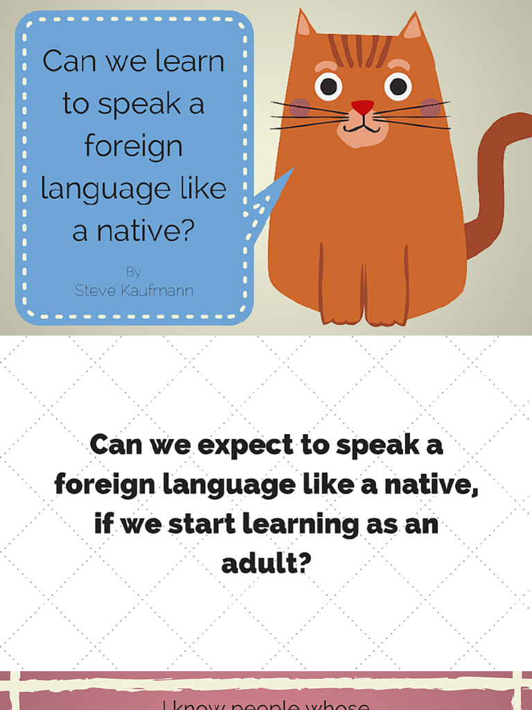 Dokumen.tips Can We Learn to Speak Like a Native | PDF