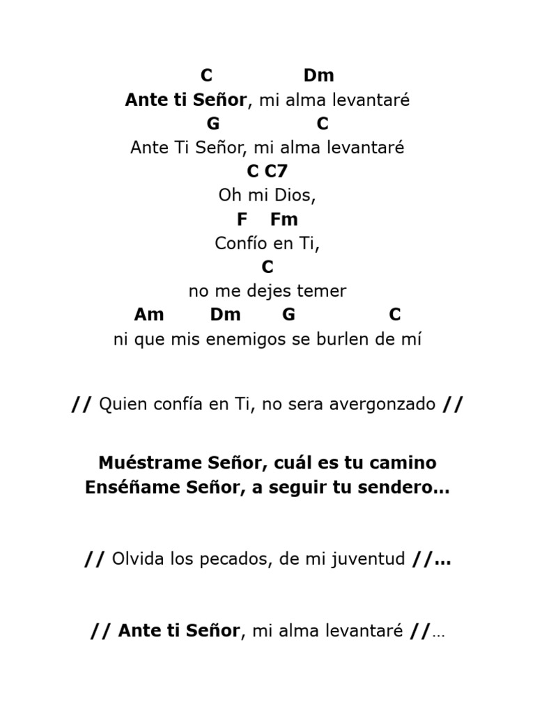 C Acordes Ante Ti Señor | PDF