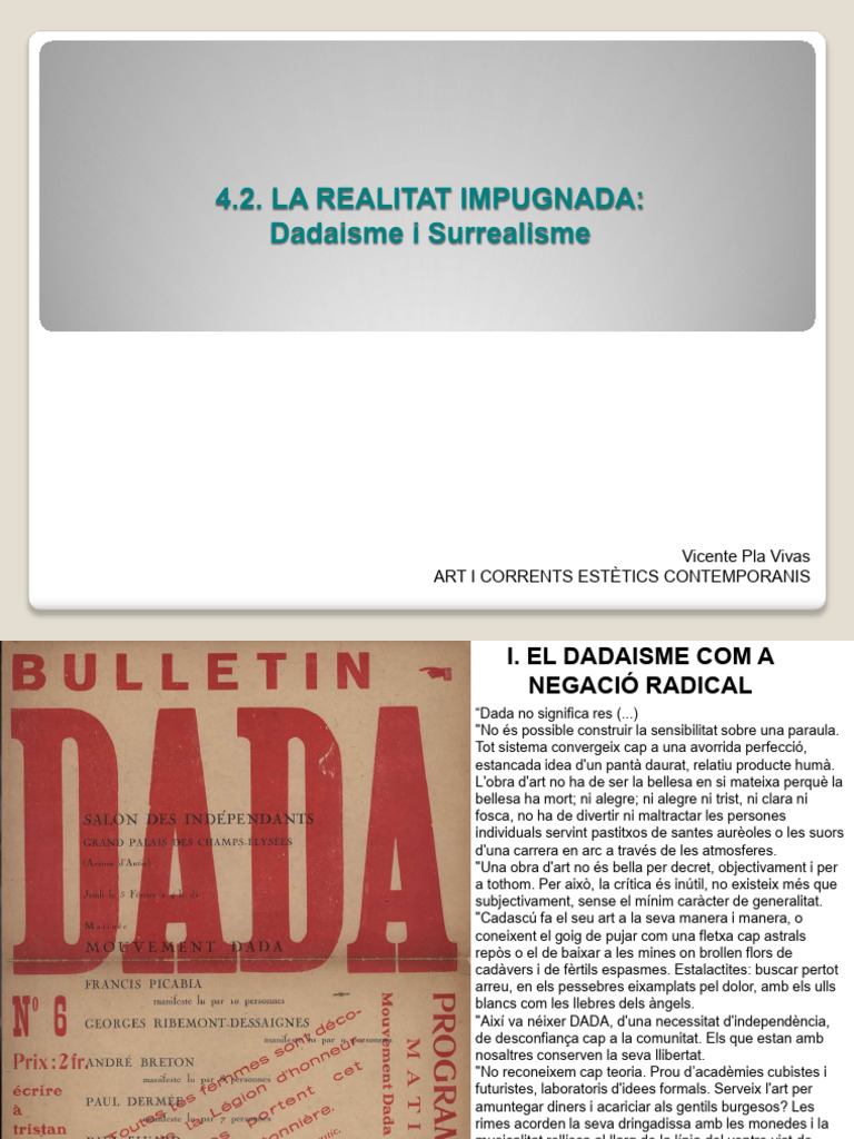 4.2 Dadaisme I Surrealisme | PDF