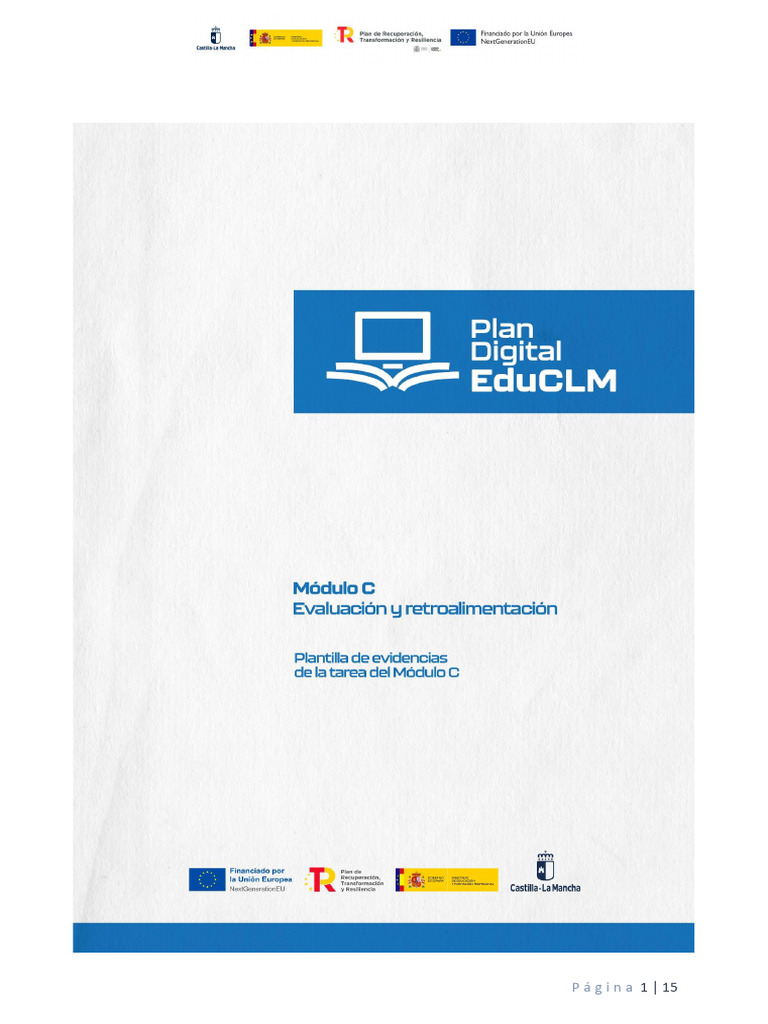 03 Plantilla Evidencias Tarea Módulo C | PDF | Evaluación | Cuestionario