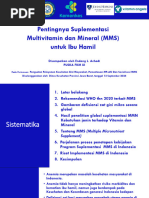 Juknis MMS Multivitamin Ibu Hamil - PPT | PDF