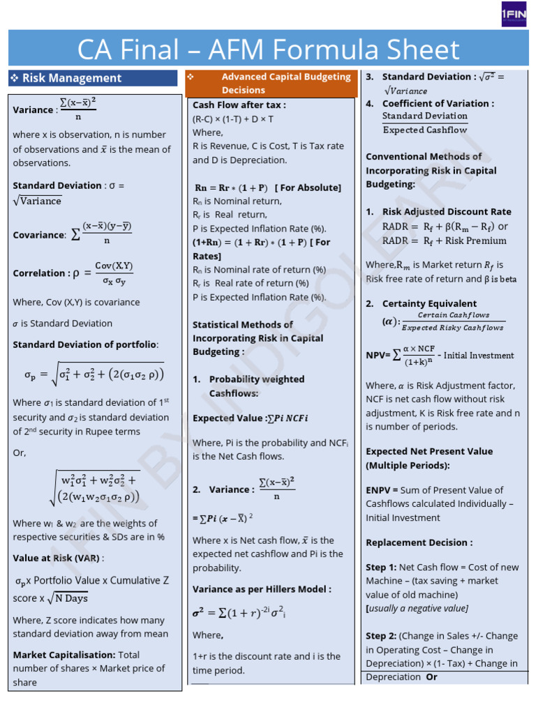 Ca final | PDF | Greeks (Finance) | Option (Finance)