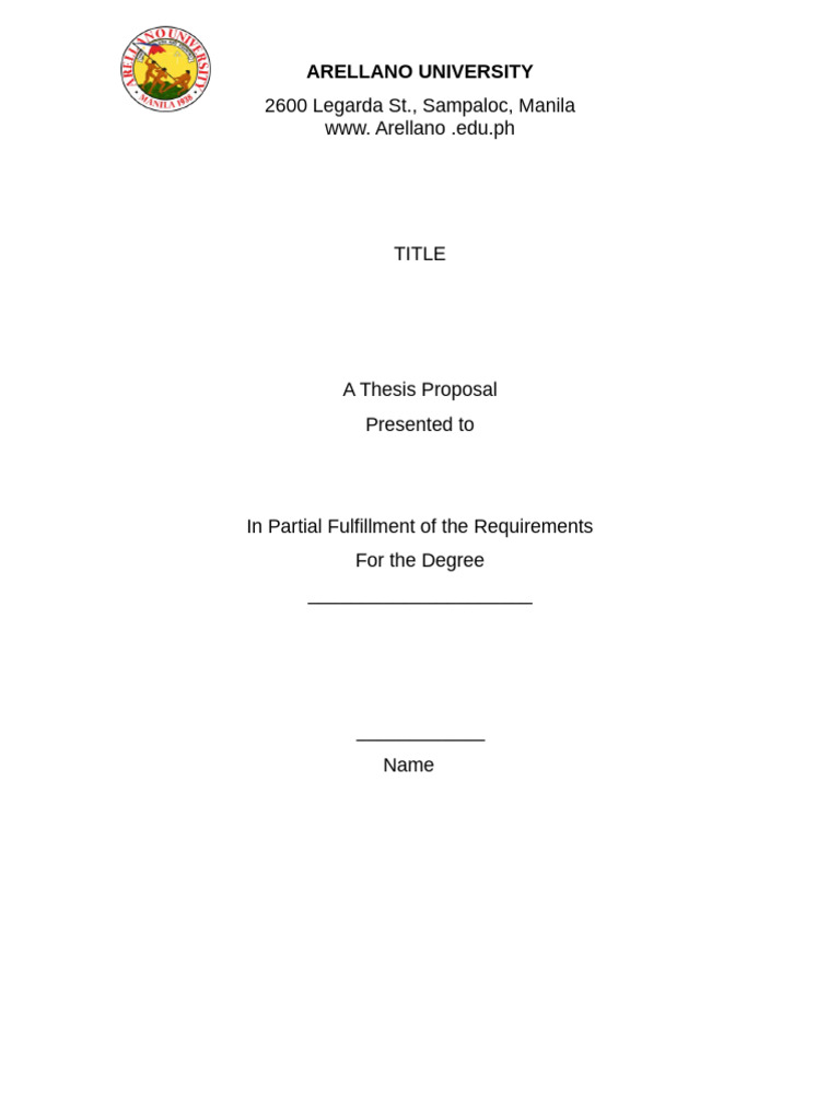 Template For The Thesis Writing | PDF