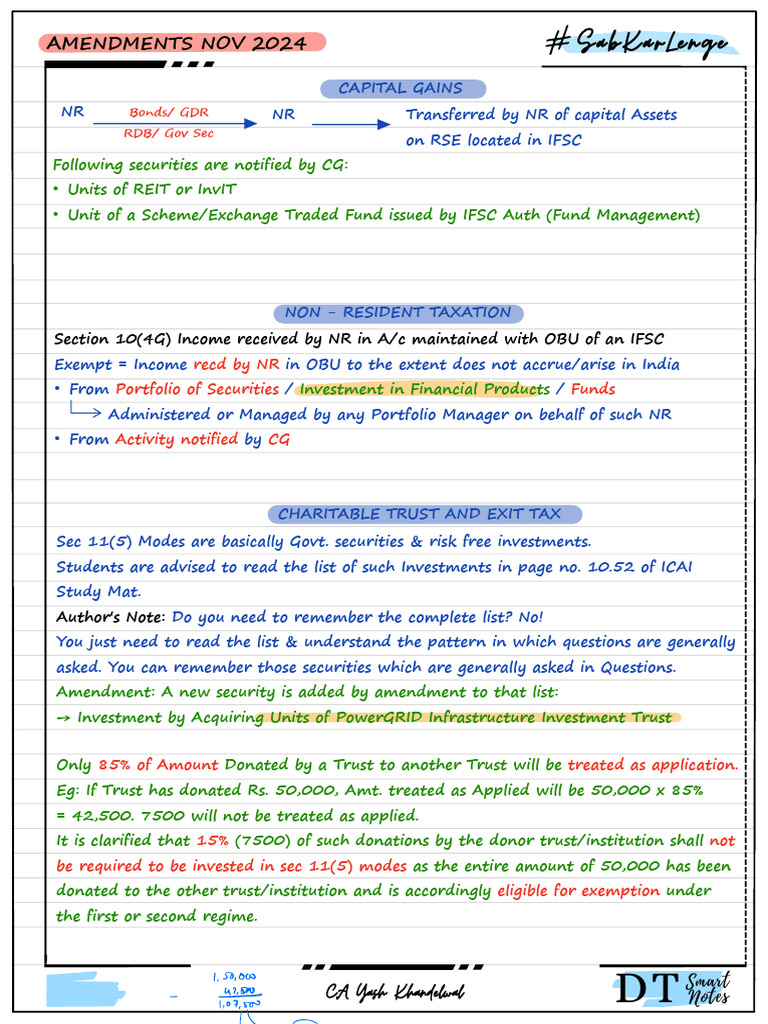 Final Amendments Nov 2024 Registration Done Final Update | PDF | Value Added Tax | Invoice