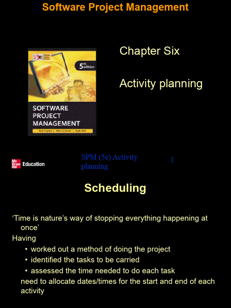 Activivity Planning in Software Project Management | PDF