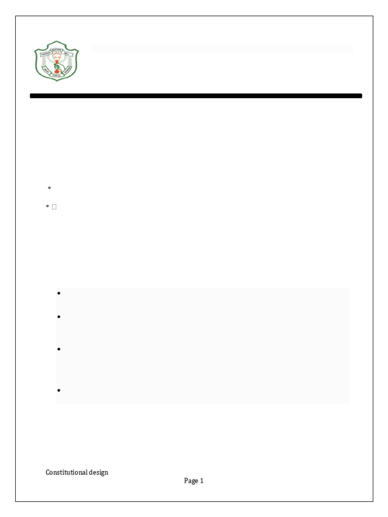 Constitutional Design | PDF | Government | Justice