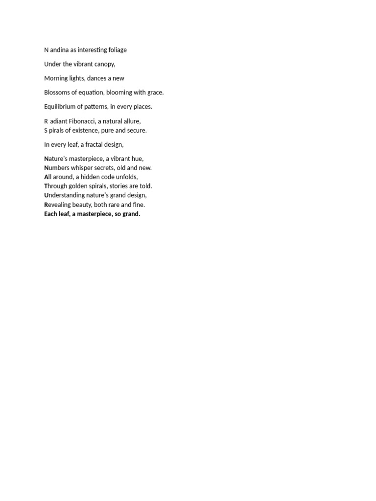 Poem For Math | PDF