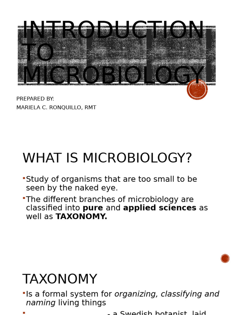 Intro Microbiology | PDF | Louis Pasteur | Microorganism