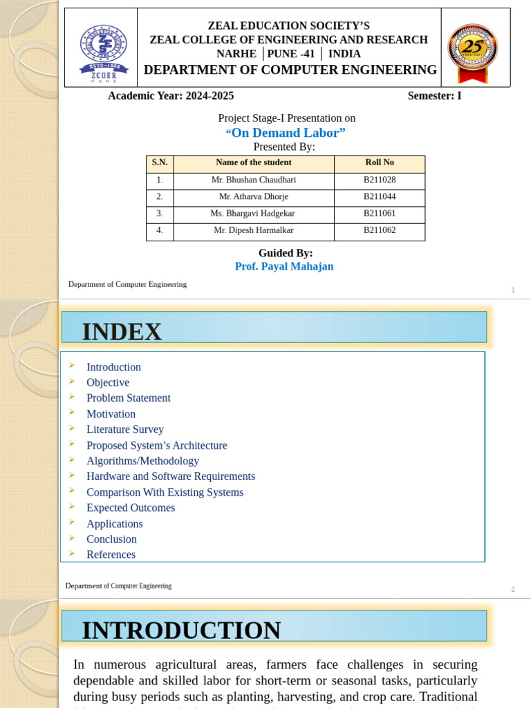 On Demand Labor Project Review-3 | PDF | Agriculture | Labour Economics
