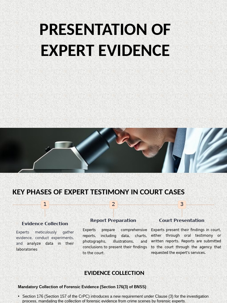 Presentation of Expert Evidence | PDF | Expert Witness | Digital Forensics