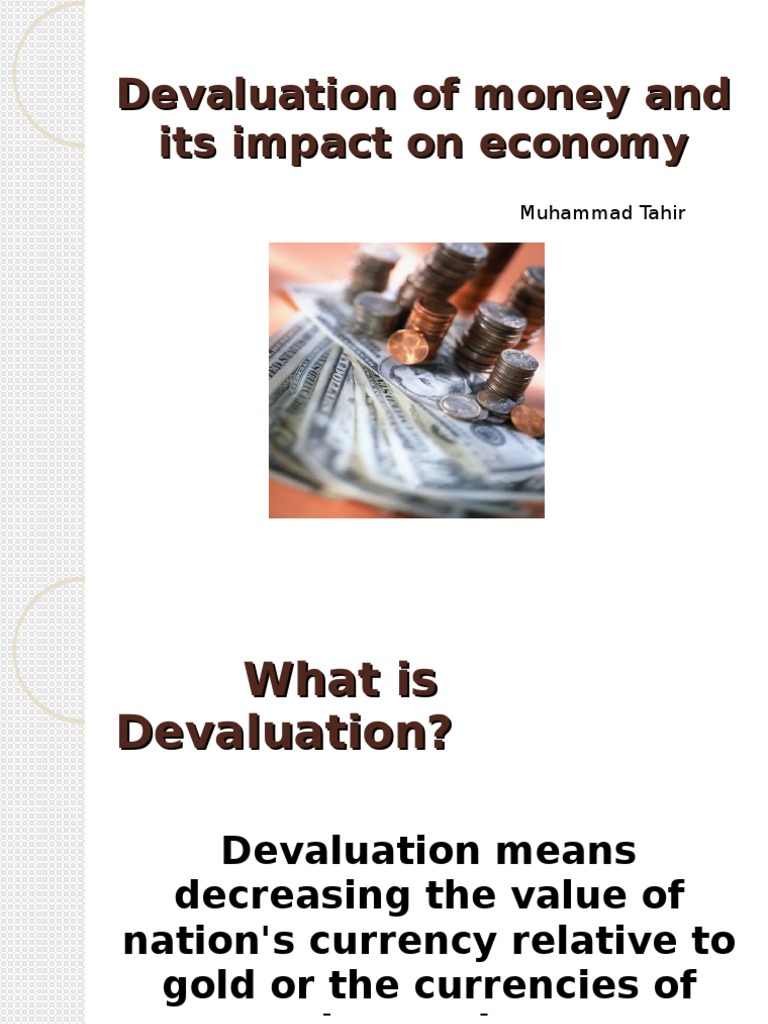 Devaluation of Currency