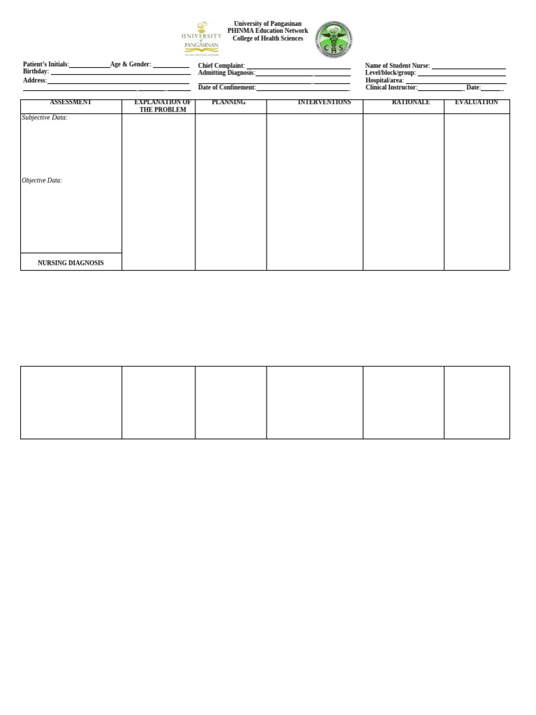 NCP Form Final Template | PDF