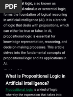 Propositional vs Predicate Logic Explained | PDF | Logic | Proposition