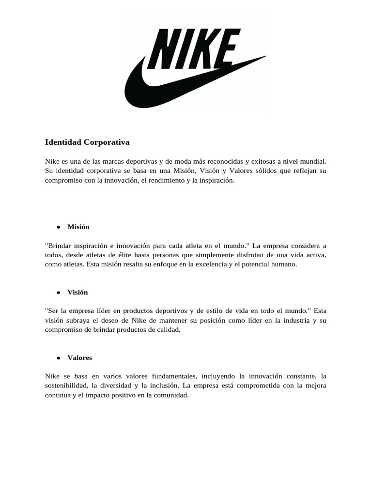 Identidad Corporativa de Nike y UFC | PDF | Marca | Nike
