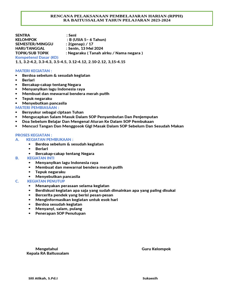 RPPH Ummi Echi M-17 B | PDF