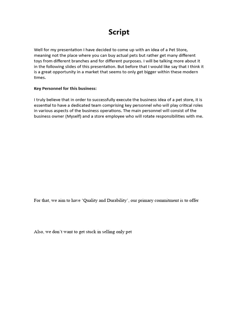 Script for PETS presentation | PDF