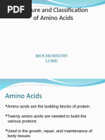 Amino Acids Classification Chart | PDF