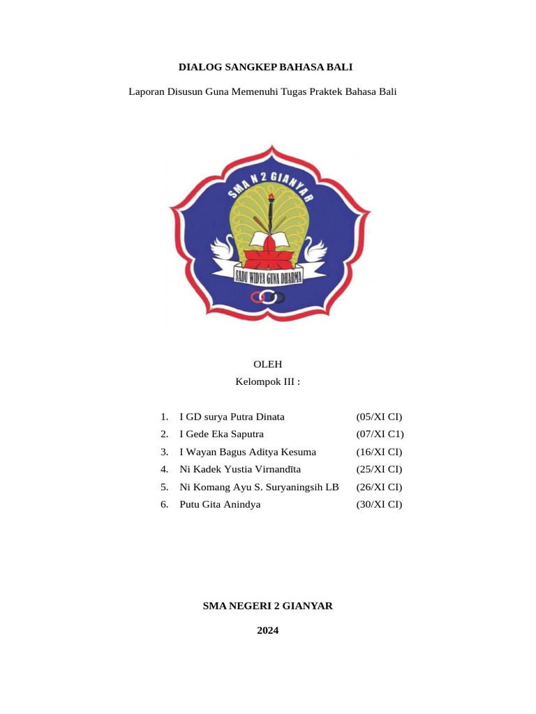 Dialog Sangkep Gotong Royong Bali | PDF