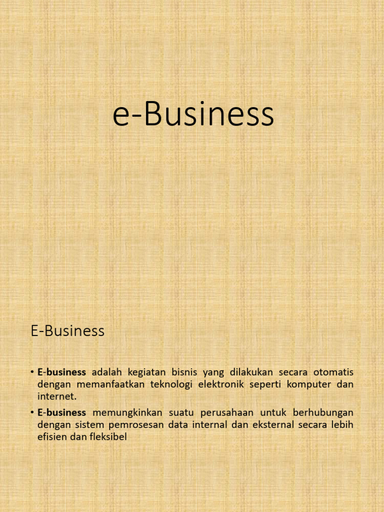 E Business | PDF