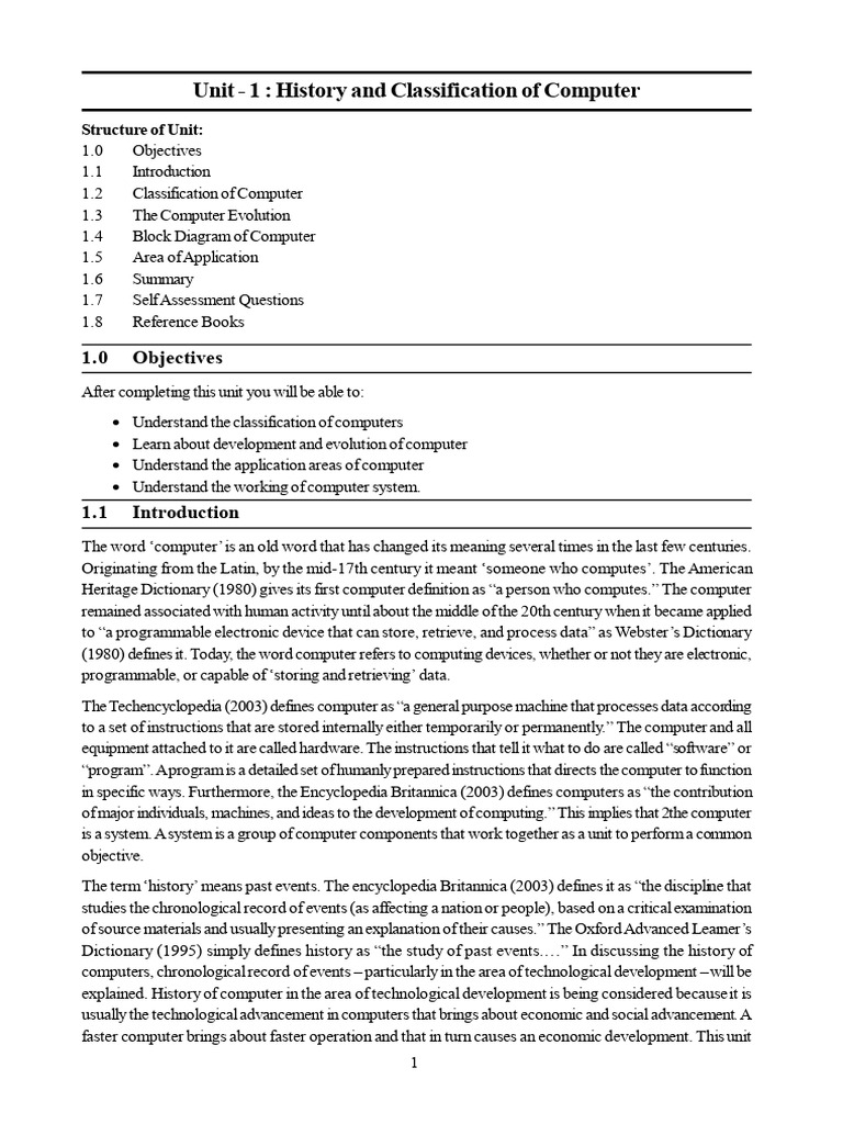 3 Week3 Classification Computers 1 | PDF | Computer Data Storage | Microcomputers