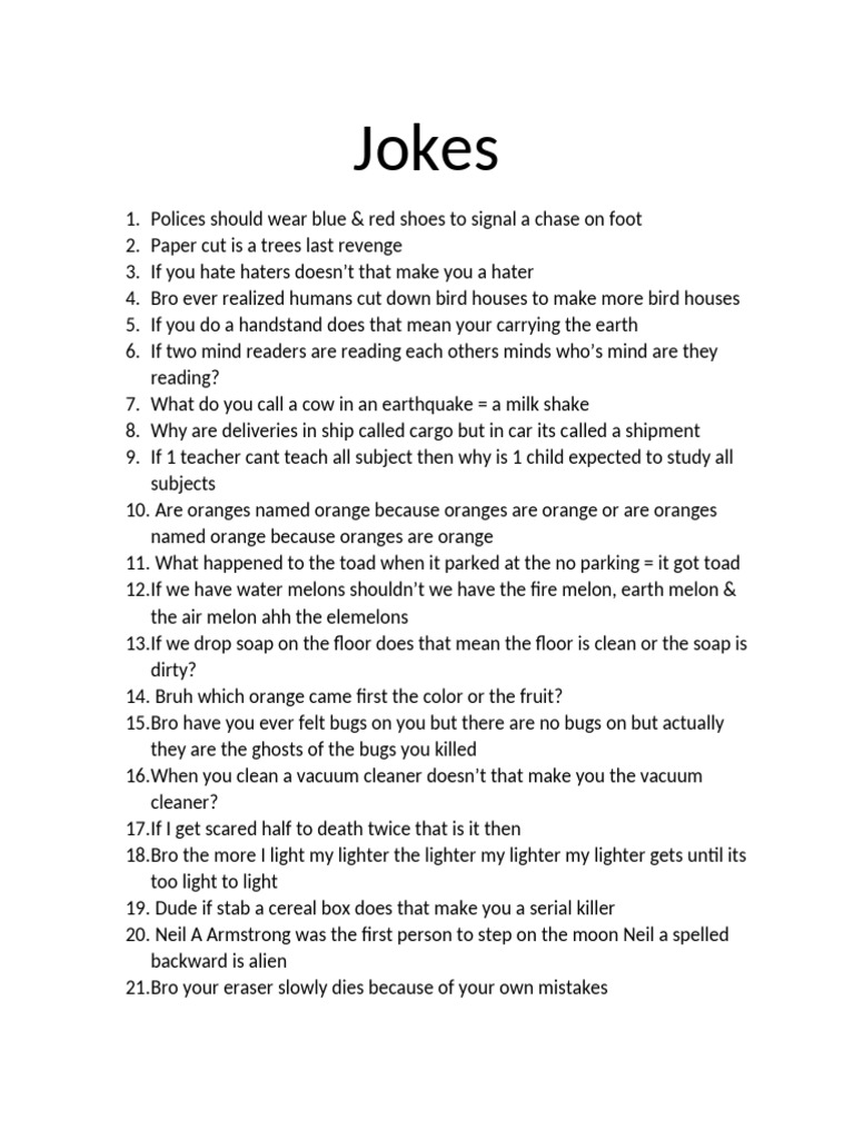 Jokes | PDF
