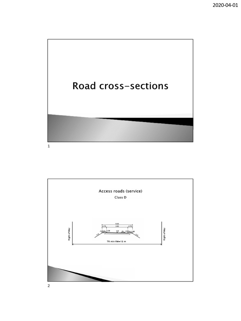 2_Road_Cross Sections | PDF