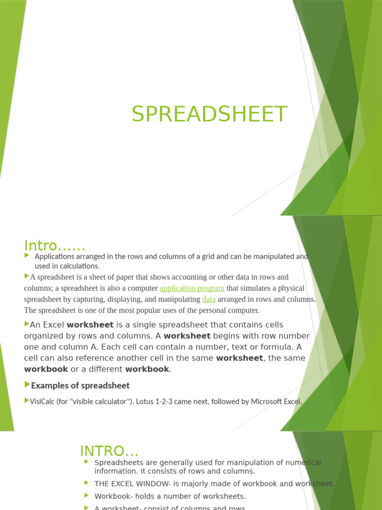 Spreadsheet | PDF