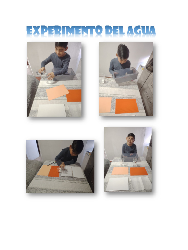 Experimento Del Agua | PDF