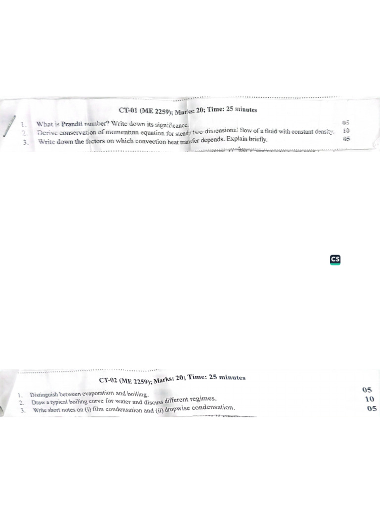 CT Questions 20 Series | PDF