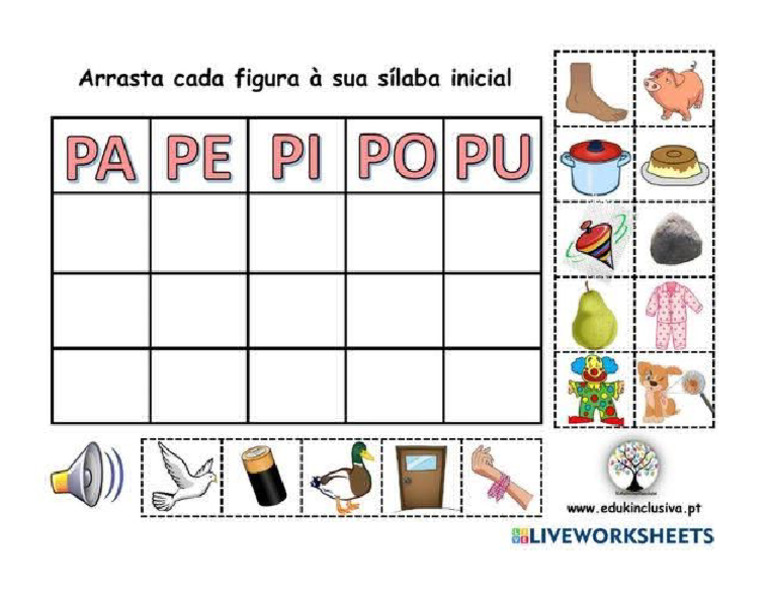 Sílabas Pa-Pe-Pi-Po-Pu | PDF