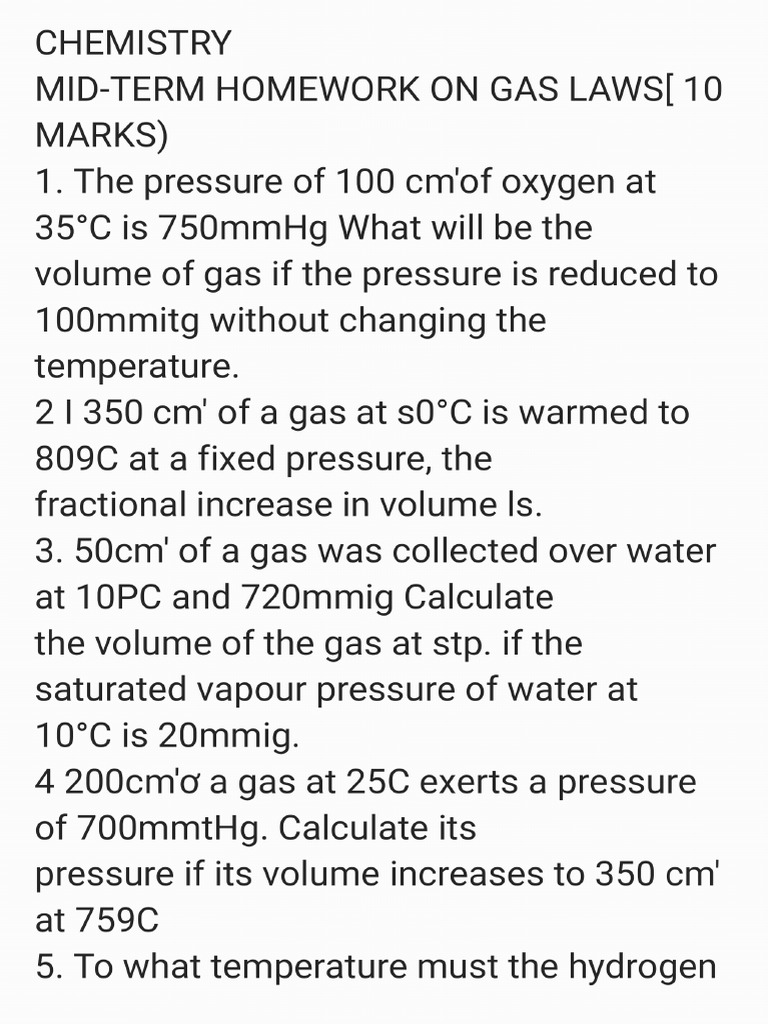 Gas Laws | PDF