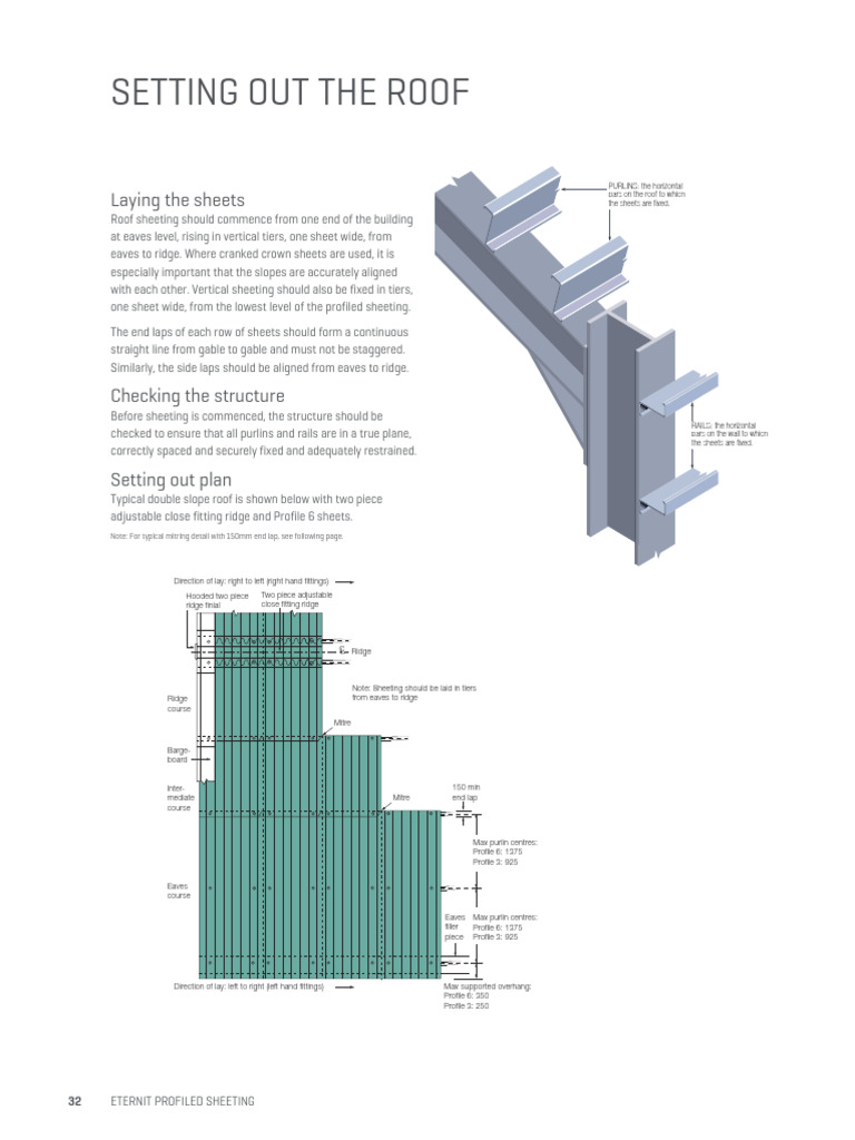 ROOF SETTING OUT | PDF | Screw | Roof