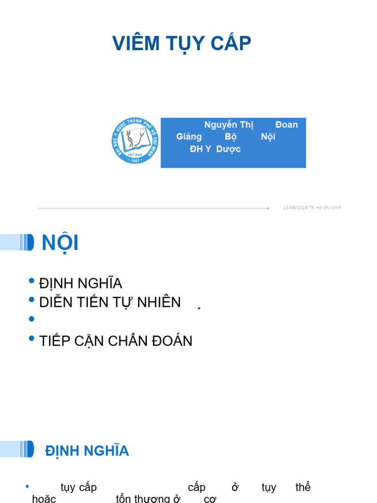 Viêm tụy Cấp Y3 | PDF